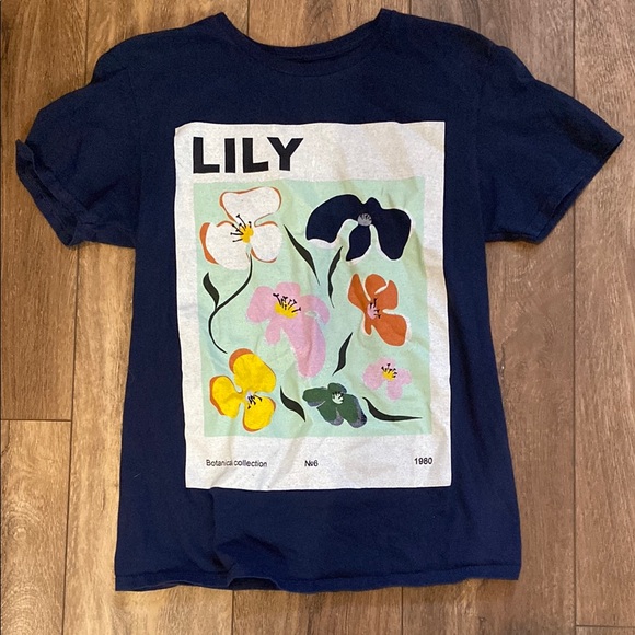 Lily | Shirts & Tops | Lily Kids Navy Graphic Tshirt | Poshmark